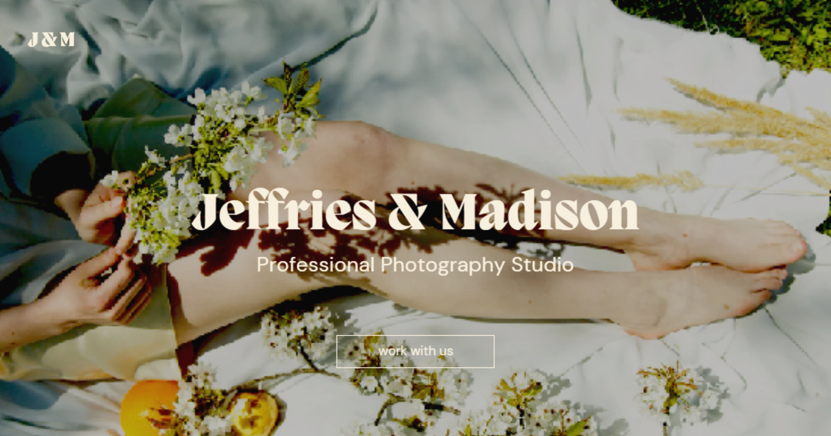 General Photography Photography Website in Beige and Dark Brown Curated ...